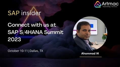 connect with sapinsider at sap s 4hana summit ahammad mahammad posted