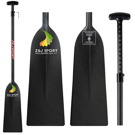 Zj New Arrival Idbf Approved Carbon Fiber Matte Dragon Boat Paddle Wit Zijie