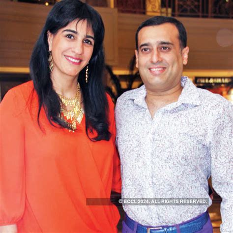 Divya And Amit Burman During The Launch Of Makes Life Beautiful Work