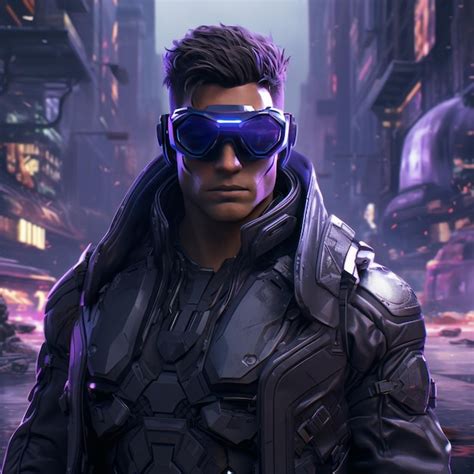 Premium Ai Image Tech Noir The Chronicles Of A Young Technomancer In A Cyberpunk City