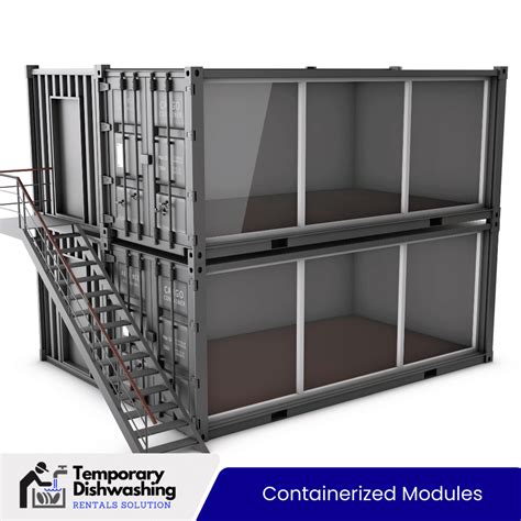 containerized modules temporary dishwashing rentals ﻿services
