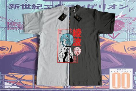 Rei Evangelion Anime T Shirt A Must Have For Anime Fans Etsy