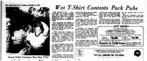 The Short Sexist History Of The Wet T Shirt Contest A Symbol Of