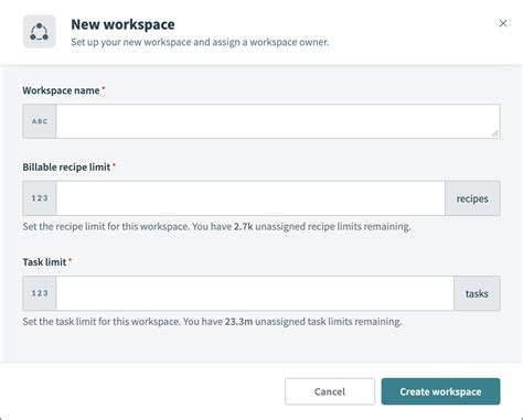 create a workspace in automation hq workato docs