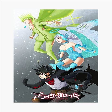 Black Clover Yuno Asta And Noelle Photographic Print For Sale By Clonart Redbubble