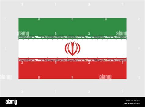 Iran Flag Stripes Colors Stock Vector Images Alamy