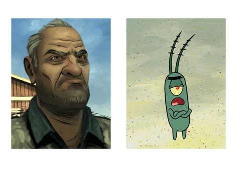 Lilly And Larry If They Were Spongebob Characters R Thewalkingdeadgame