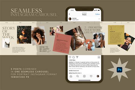 Seamless Instagram Carousel Afbeelding Door Sko4 · Creative Fabrica