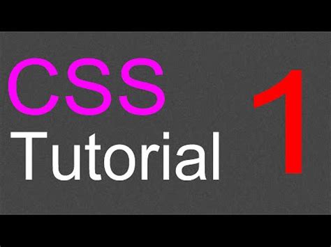 Learn CSS Layout Tutorial 01 Introduction Mind Luster
