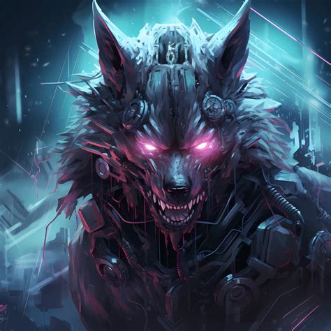 Corrupted Cyber Wolf By Thekingswolf On Deviantart