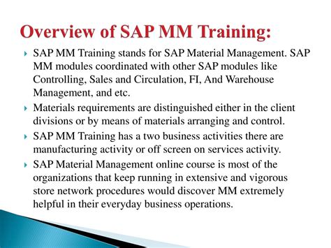 Ppt Sap Mm Training Sap Material Management Online Course Powerpoint Presentation Id 7759007