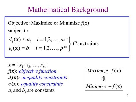 Ppt Optimization Introduction And 1 D Unconstrained Optimization