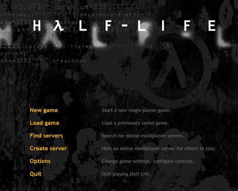 File Half Life 25th Menu Png Combine Overwiki The Original Half Life