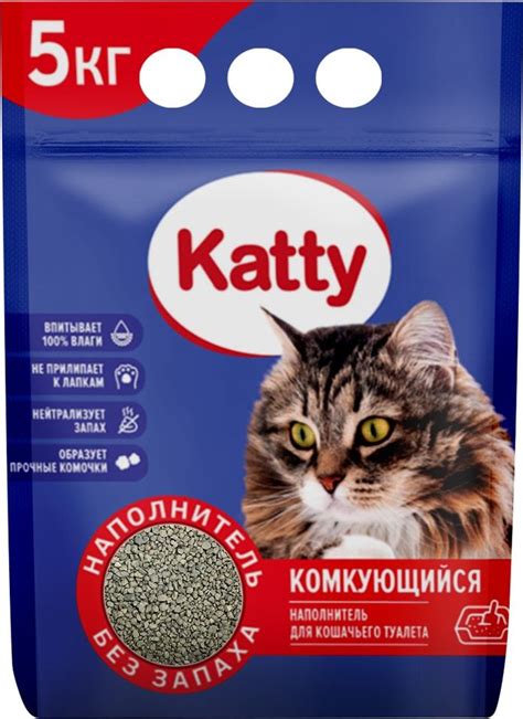 Katty Наполнитель Комкующийся купить на OZON по низкой цене