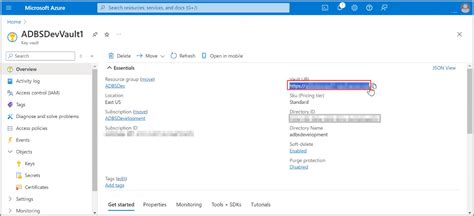 manage master encryption keys in azure key vault