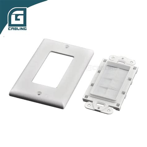 Network Accessory Panel Usa Face Plate With Brush Gcabling Optical Fiber Products Supplier