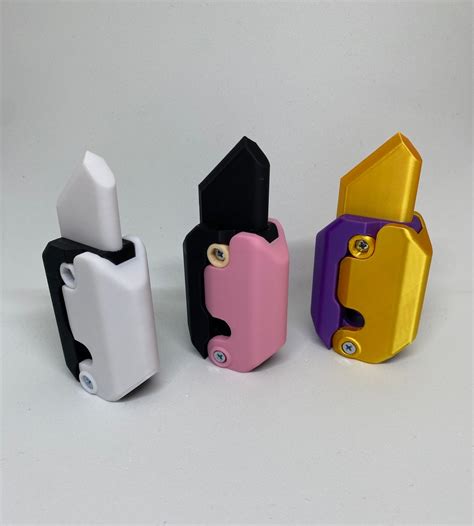 3d Printed Gravity Knife Customisable Fidget Toy Etsy