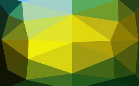 Dark Green Yellow Vector Shining Triangular Background 12227248 Vector Art At Vecteezy