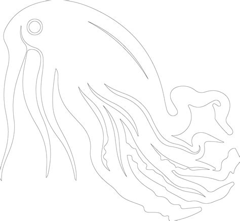 Cuttlefish Outline Silhouette 38486846 Vector Art At Vecteezy