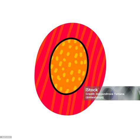 영어 알파벳에서 편지 O입니다 현대 기하학적 평면 스타일과 벡터 일러스트 레이 션 창조적인 재미 있는 라벨 디자인 흰색 배경에