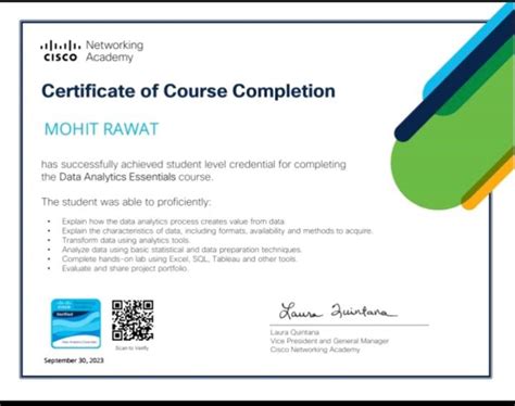 Excited To Share That Ive Successfully Completed The Data Analytics Essential Course 🎓📊