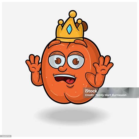 복숭아 과일 마스코트 캐릭터 만화 충격 표정 브랜드 라벨 포장 및 제품 건강한 식생활에 대한 스톡 벡터 아트 및 기타 이미지 건강한 식생활 귀여운 노랑 Istock