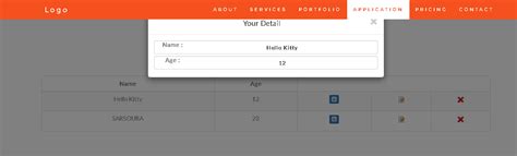 How Can I Show Data Using A Modal Popup When Clicking A Table Row Using