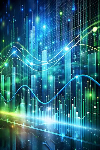 premium photo dynamic digital data visualization abstract hightech