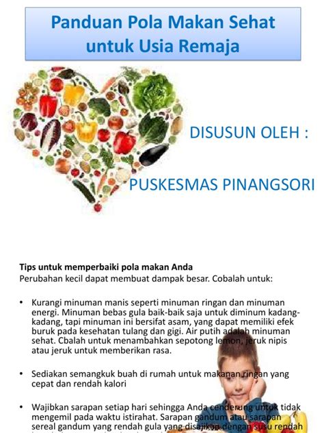 Panduan Pola Makan Sehat Untuk Usia Remaja Pdf