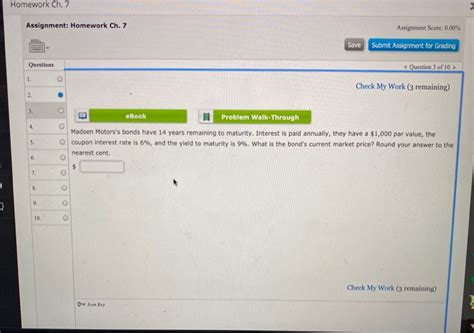 Solved Homework Ch 7 Assignment Homework Ch 7 Assignment