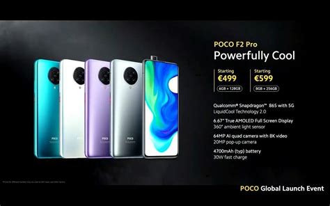Poco F Pro Launched Check Full Specs Pricing Launch Date In India Chevk It Here