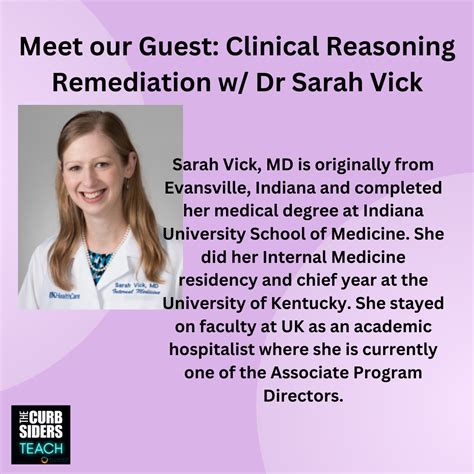 45 Clinical Reasoning Remediation With Sarah Vick MD The Curbsiders