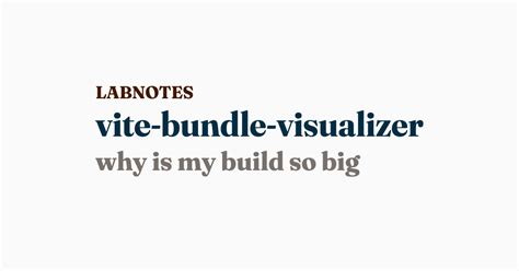 Vite Bundle Visualizer Will Schenk