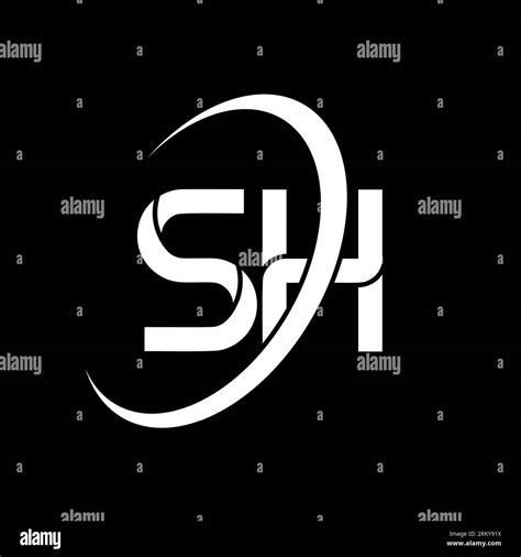 Sh Logo S H Design White Sh Letter Shs H Letter Logo Design