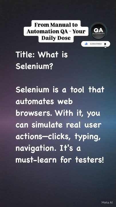 What Is Selenium Seleniumwebdriver Automationtools Testautomation