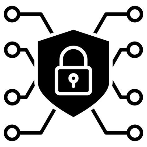 Digital Security Icon Line Vector Illustration 39885334 Vector Art At