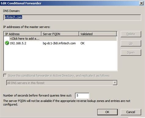 Tech Blog SETTING UP A CONDITIONAL FORWARDER IN DNS