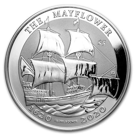 Buy 2020 Bvi 5 Oz Silver Mayflower 400th Anniversary Bu Apmex
