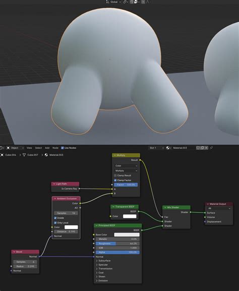 Bevel Shader Node Not Working As Desired Blender Stack Exchange