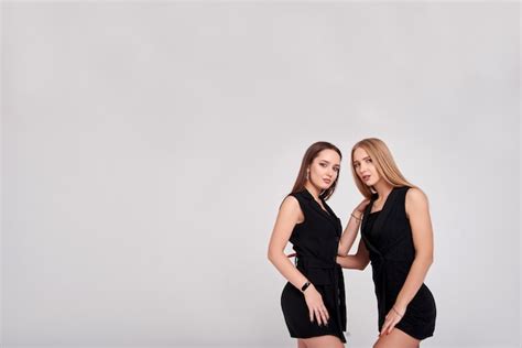 Premium Photo Two Beautiful Sexy Girls Posing