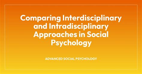 Comparing Interdisciplinary and Intradisciplinary Approaches in Social ...