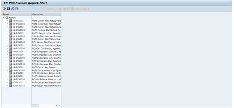 KE80 SAP Tcode EC PCA Execute Drill Down Report KE80 SAP Tcode EC PCA Execute Drill Down Report