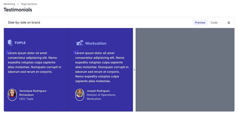 side by side testimonial avatar border breaks with long content · issue