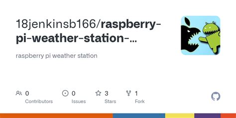 GitHub Jenkinsb Raspberry Pi Weather Station Maintenance Raspberry Pi Weather Station