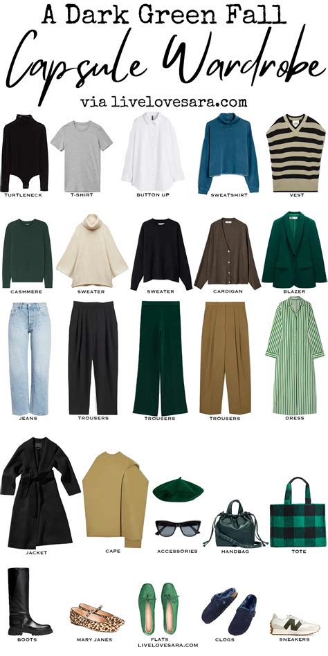Its Not Easy Being Green Capsule Wardrobe For Fall Livelovesara