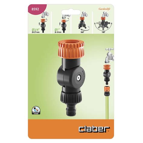 1” 34” Angled Tap Connector Above Ground Line Claber