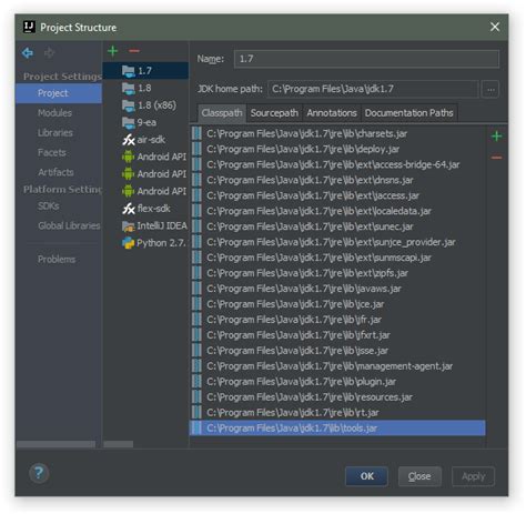 Java Debugging Interface Comsunjdi Package Missing In Intellij 2017