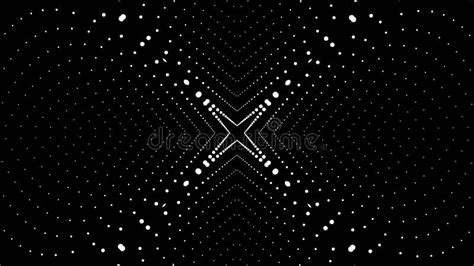 3d Space Effect With Pattern Of Dots Animation Stock Illustration Illustration Of Tunnel