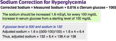 Correct Sodium For Glucose Utility Break