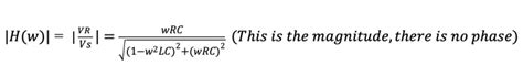 Transfer Function Bandwidth And Quality Factor In Rlc Circuits Rahsoft